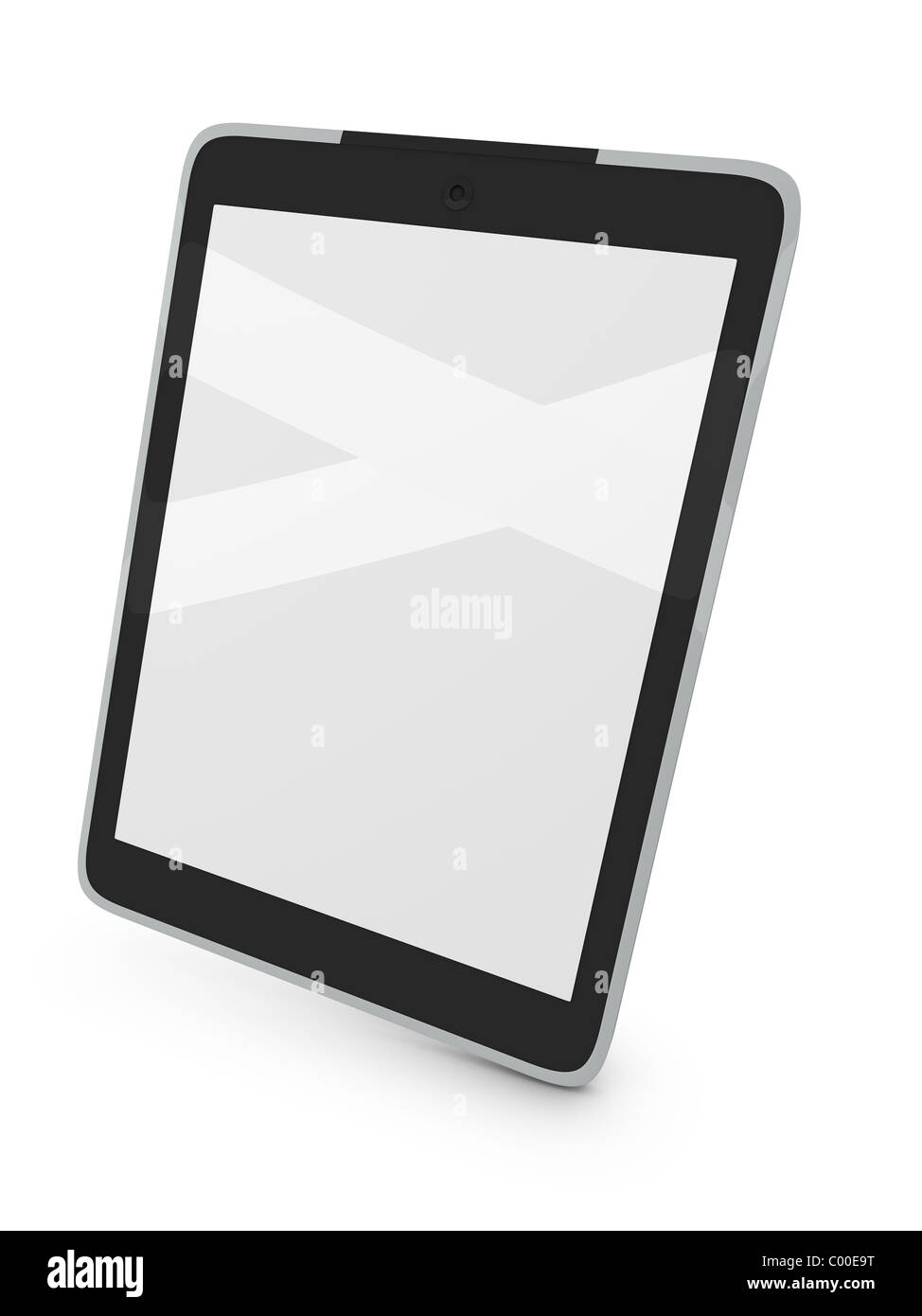 3d rendering, an artist impression, portable tablet pc. isolated on ...