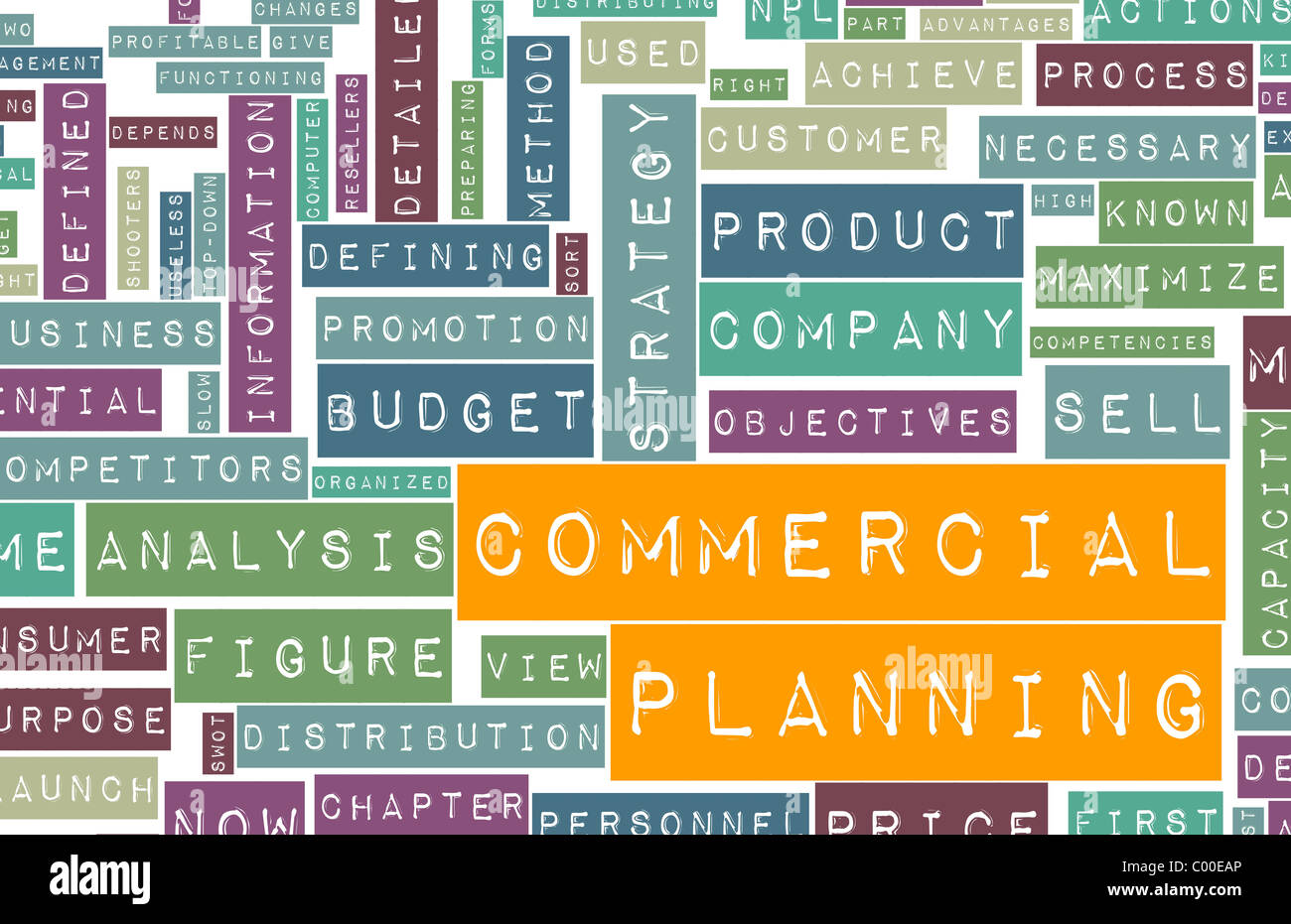 Commercial Planning in a Business Company Concept Stock Photo - Alamy