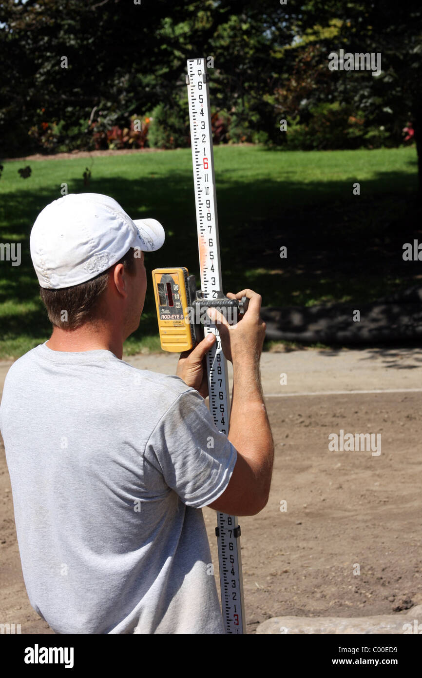 Surveying leveling rod hi-res stock photography and images - Alamy