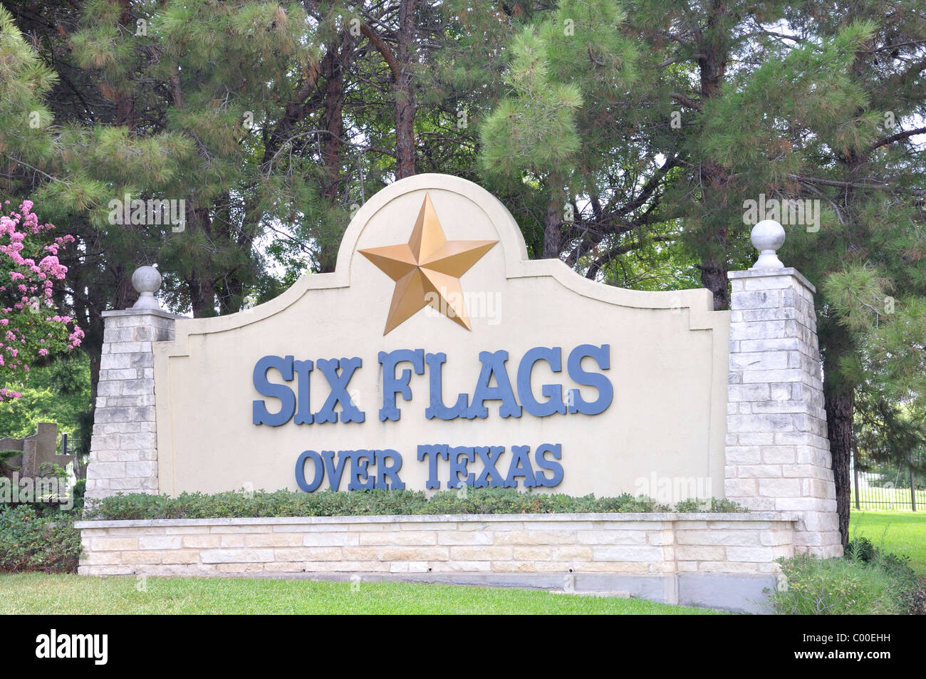 Six Flags Over Texas amusement park, Arlington - Fort Worth, Texas, USA ...