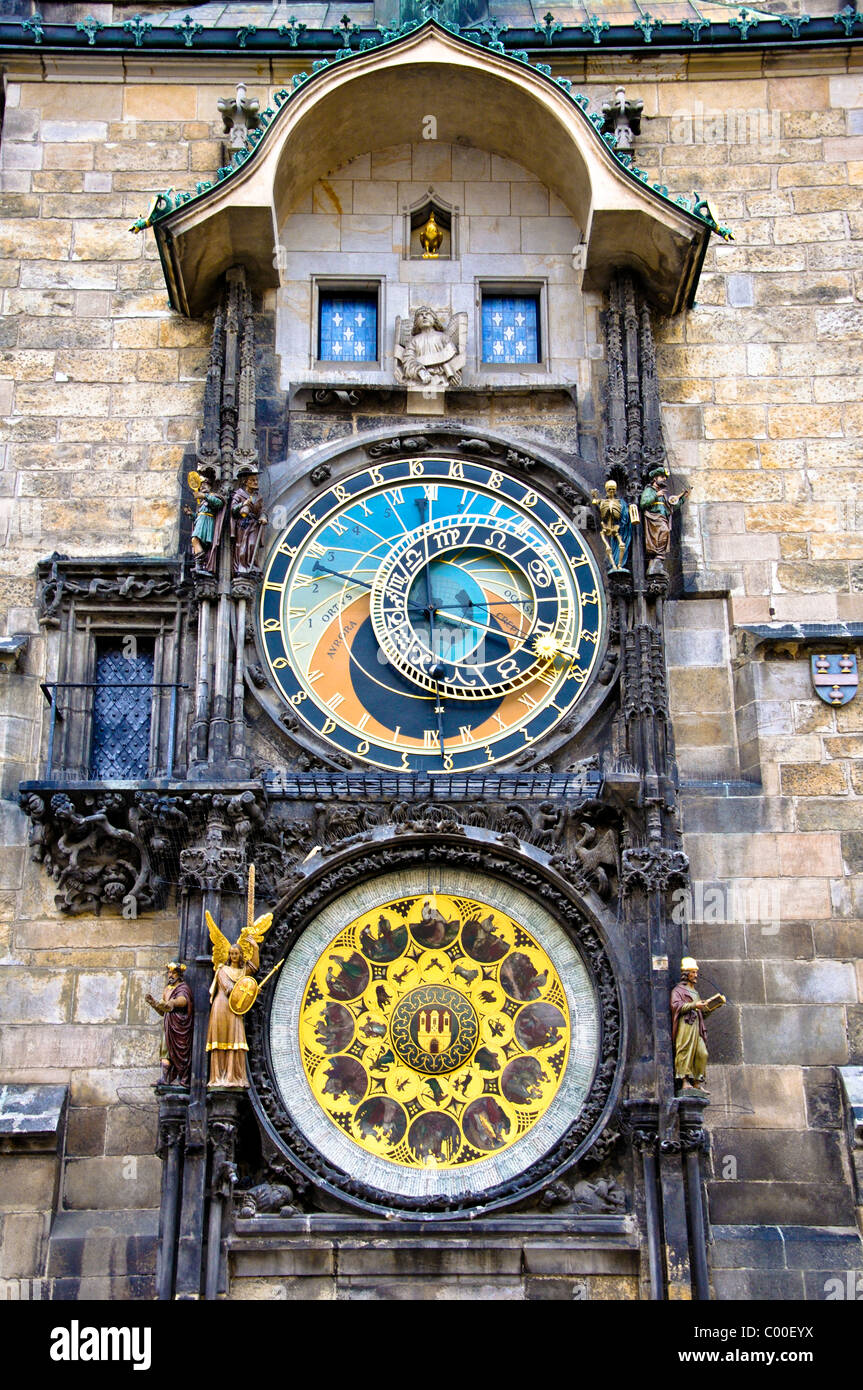 Clock prague hi-res stock photography and images - Alamy