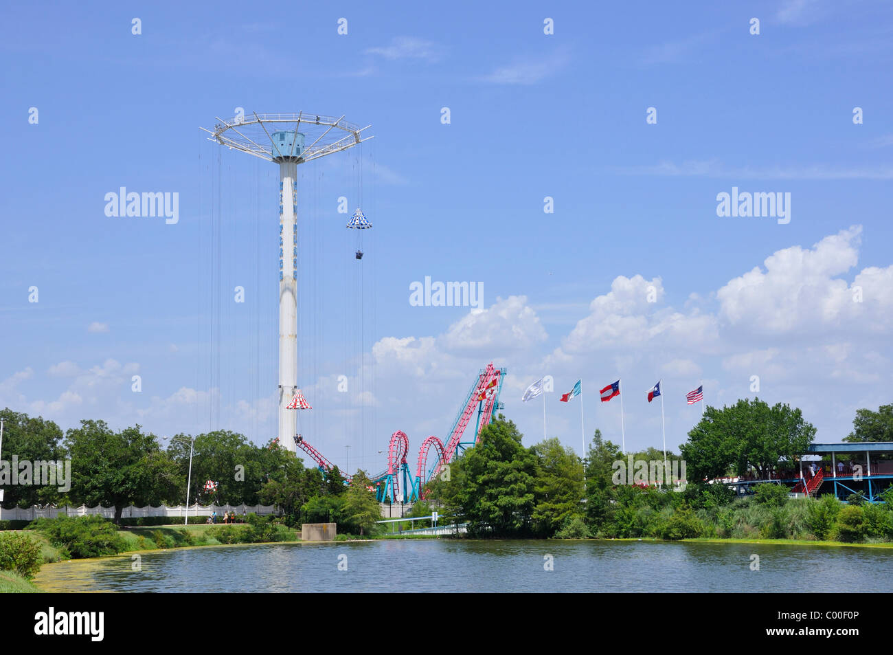 Six Flags Over Texas amusement park, Arlington - Fort Worth, Texas, USA ...