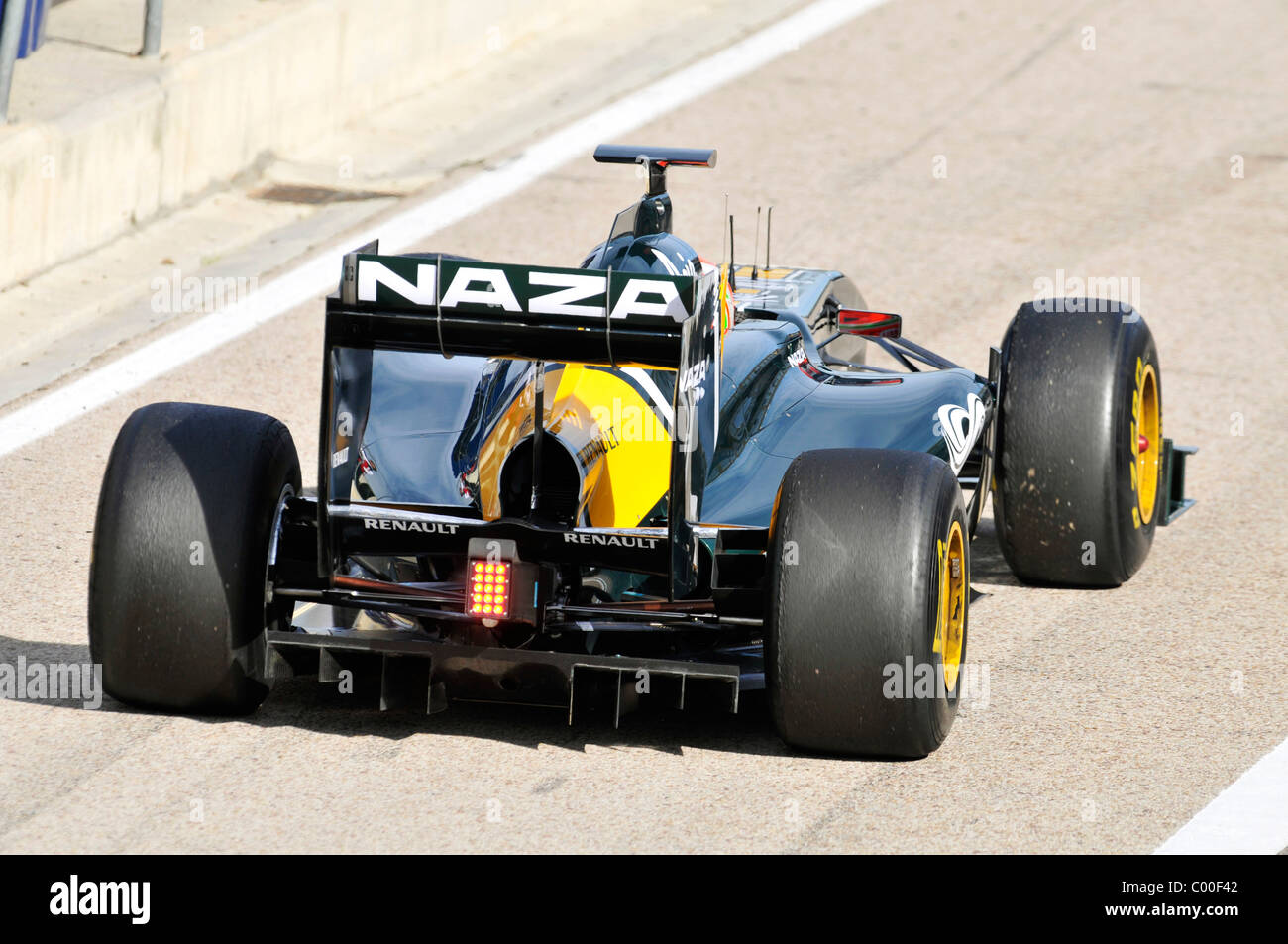 Jarno Trulli in the Lotus T128 Formula One race car Stock Photo - Alamy