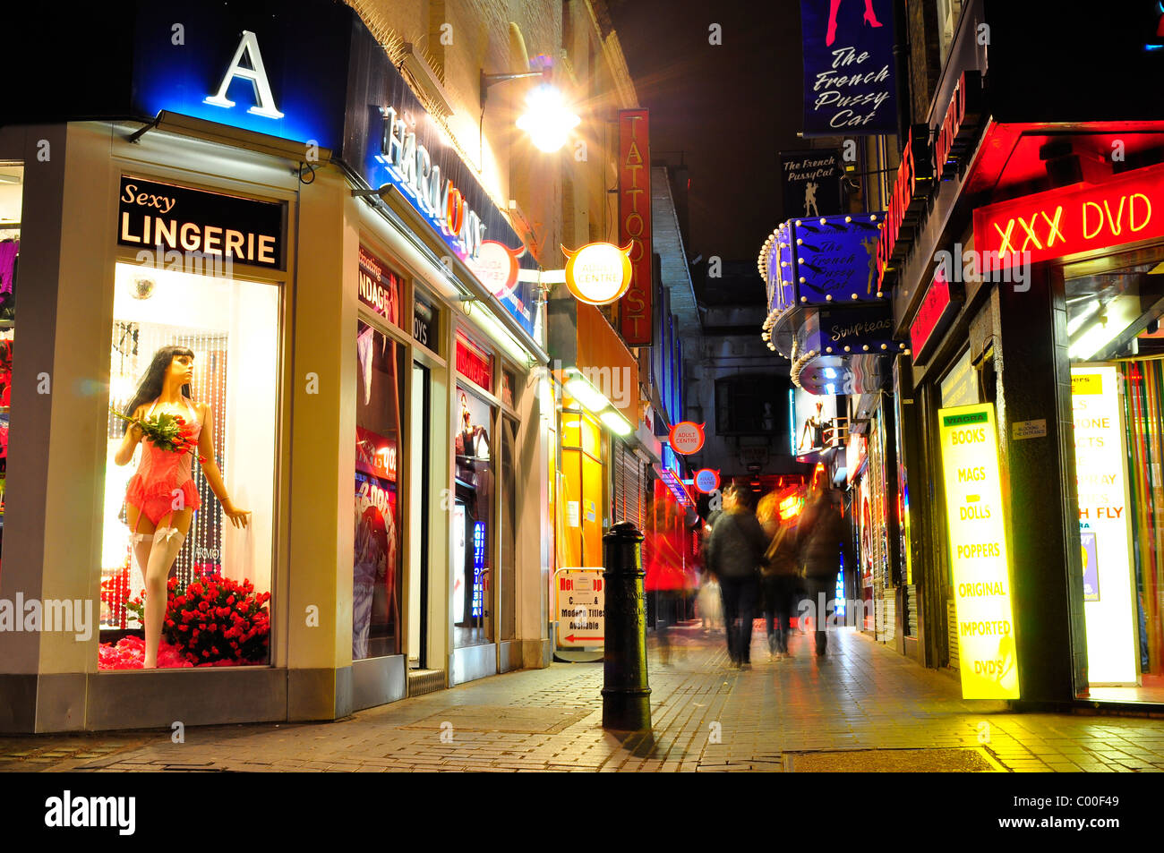 Red Light District, Soho, London Stock Photo - Alamy