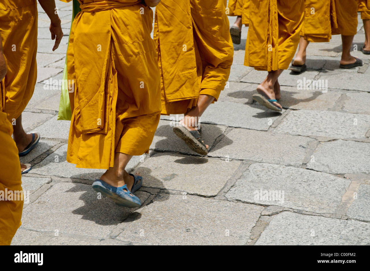 Procession of monks Stock Photo - Alamy