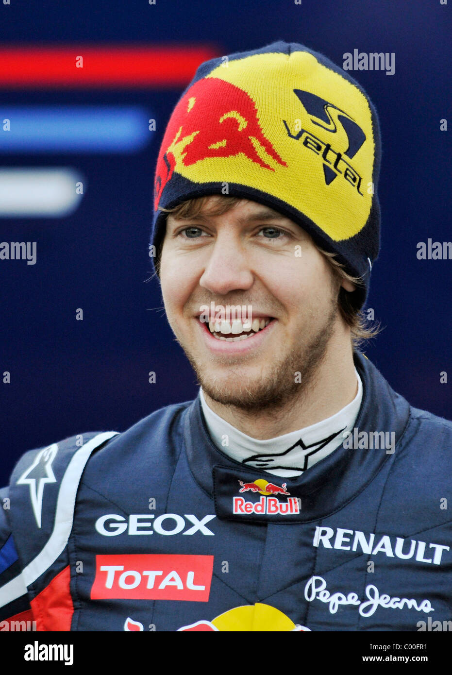 Portrait of german Formula One driver Sebastian Vettel, Red Bull Racing ...