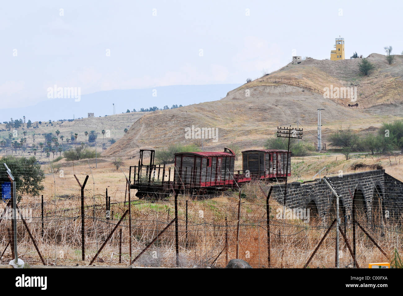 Israel, Jordan Valley, The original site of Kibbutz Gesher Stock Photo ...