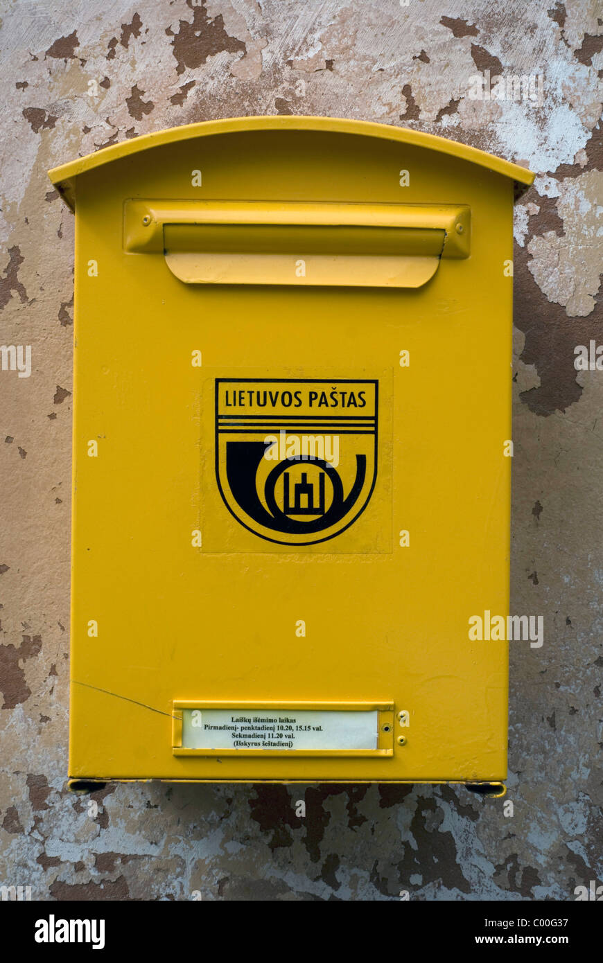 A Lithuanian post box Stock Photo - Alamy