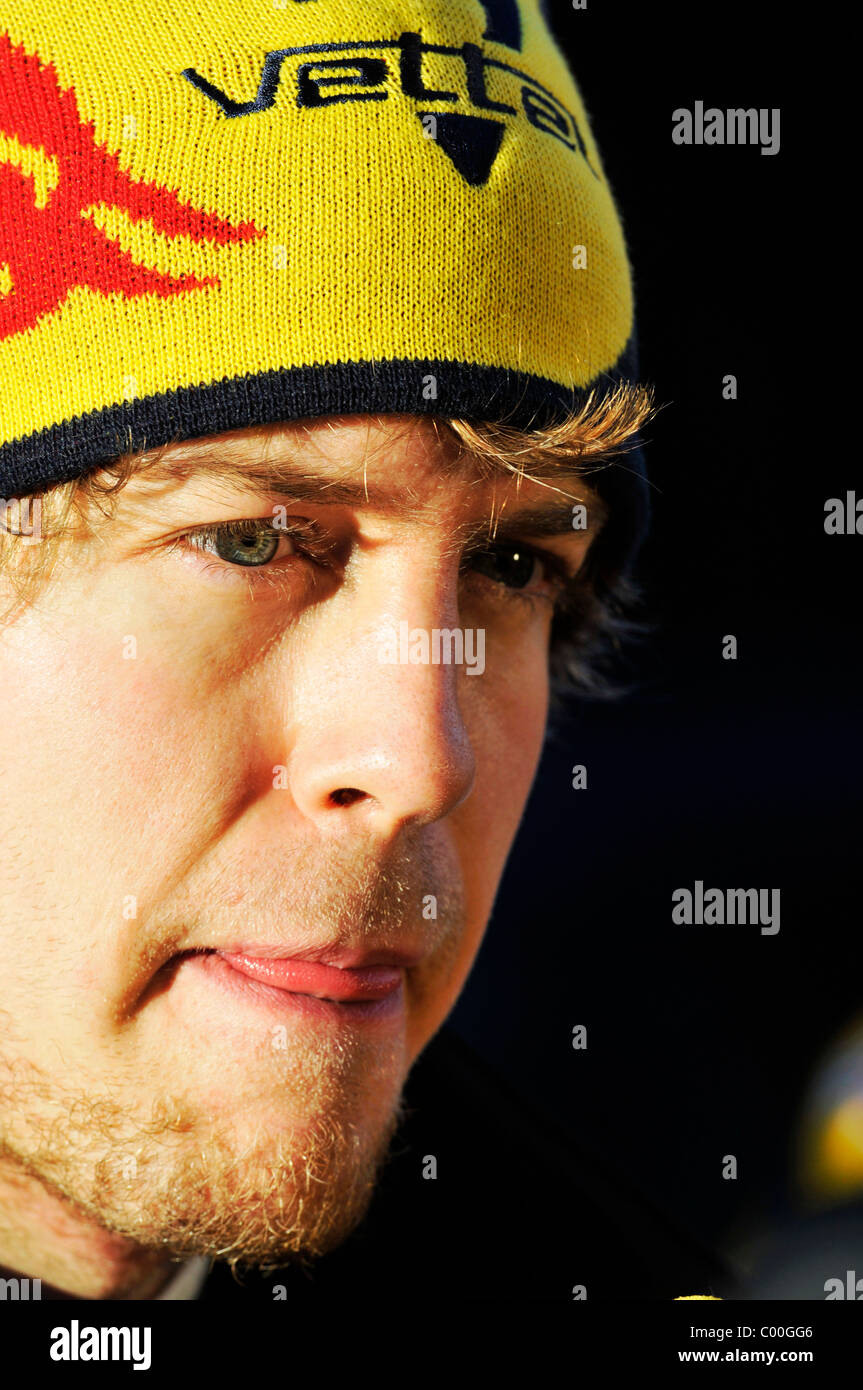 Portrait of german Formula One driver Sebastian Vettel, Red Bull Racing ...