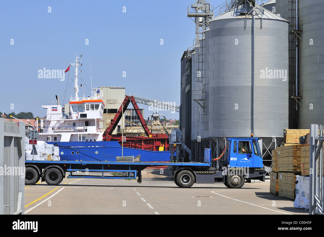 Work port side Activity Transport Stock Photo - Alamy