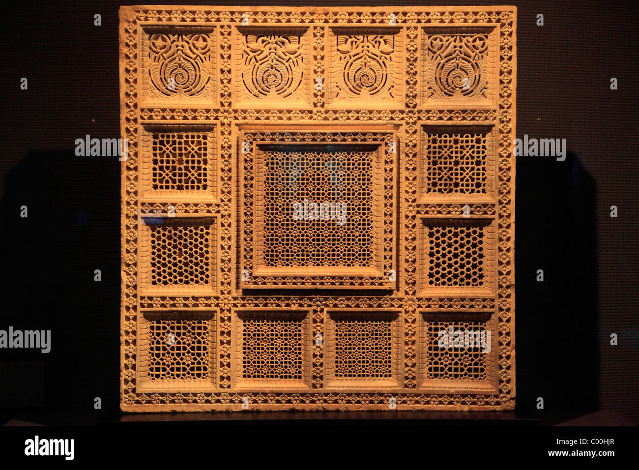 Qatar, Doha, Museum of Islamic Art, architectural panel, India Stock ...
