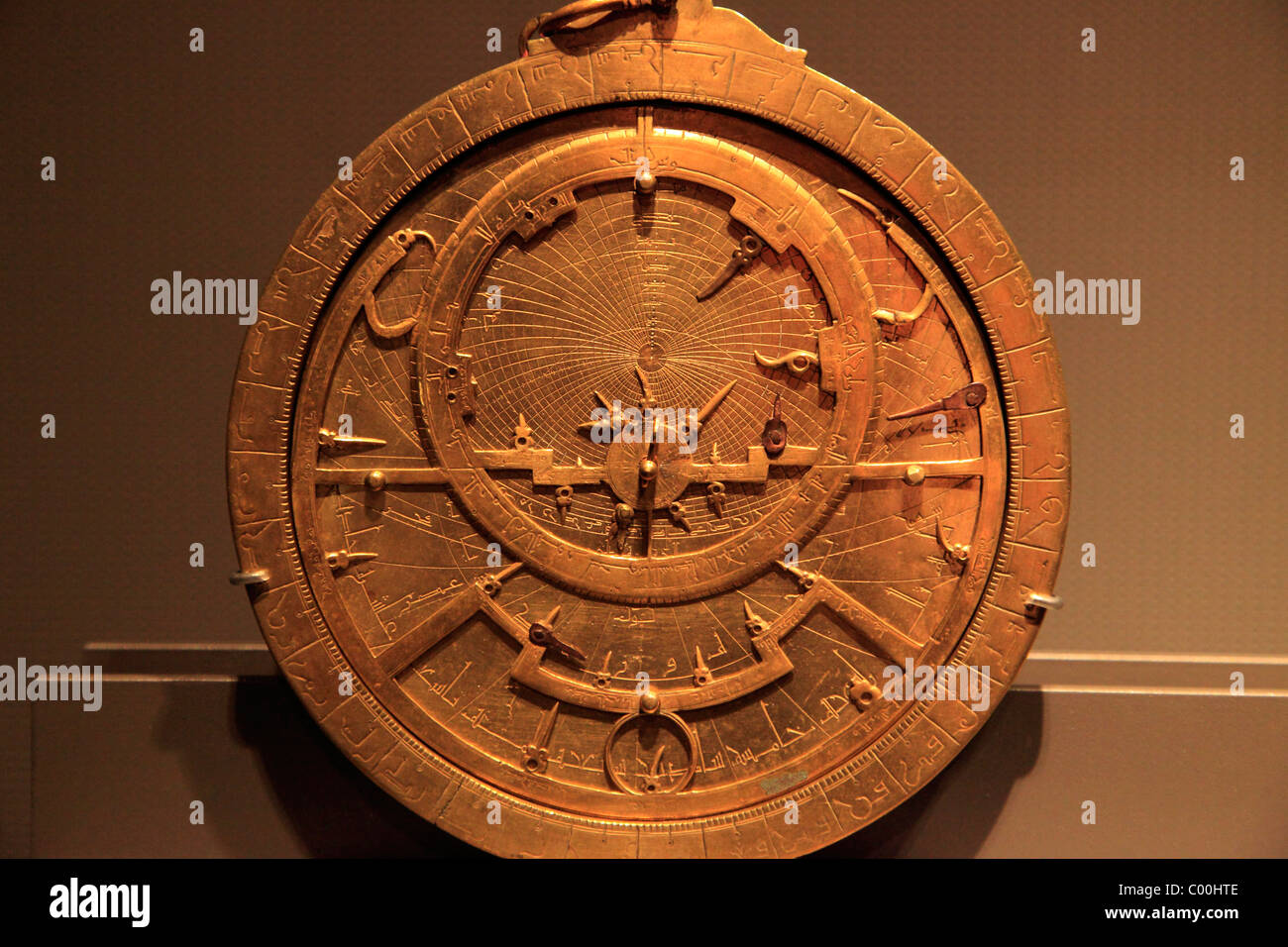 Qatar, Doha, Museum of Islamic Art, universal astrolabe Stock Photo - Alamy