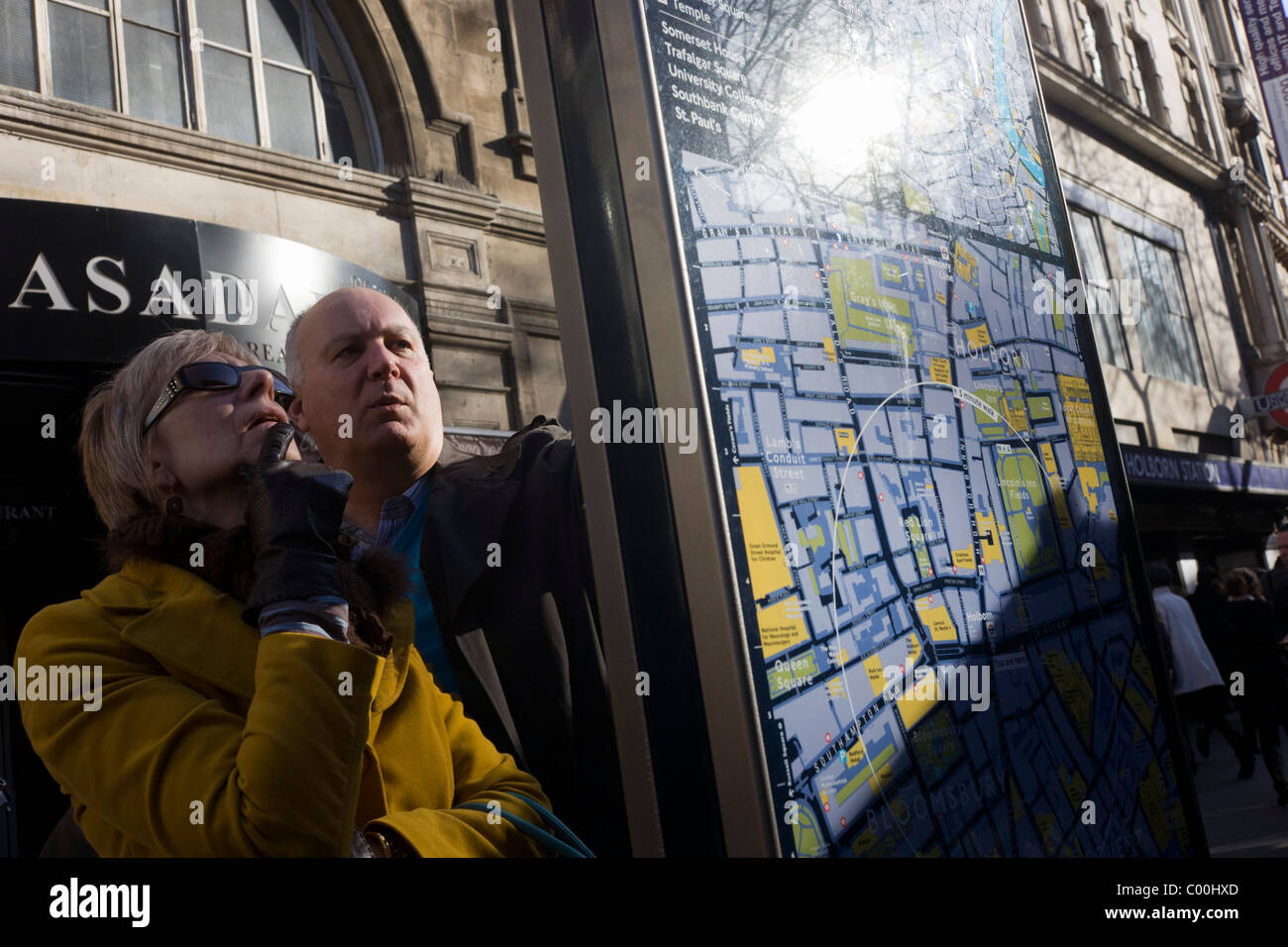 Pedestrian routes map hi-res stock photography and images - Alamy