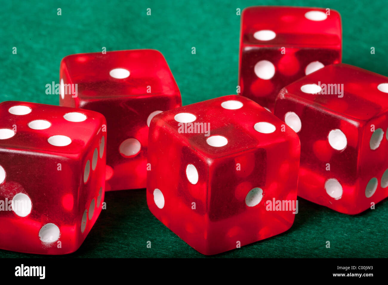 Group of five dice hi-res stock photography and images - Alamy