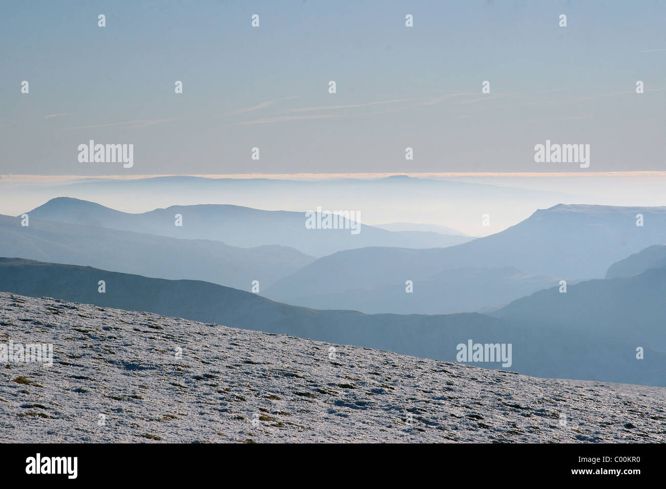 Summit of Helvellyn, The English Lake District, UK Stock Photo - Alamy
