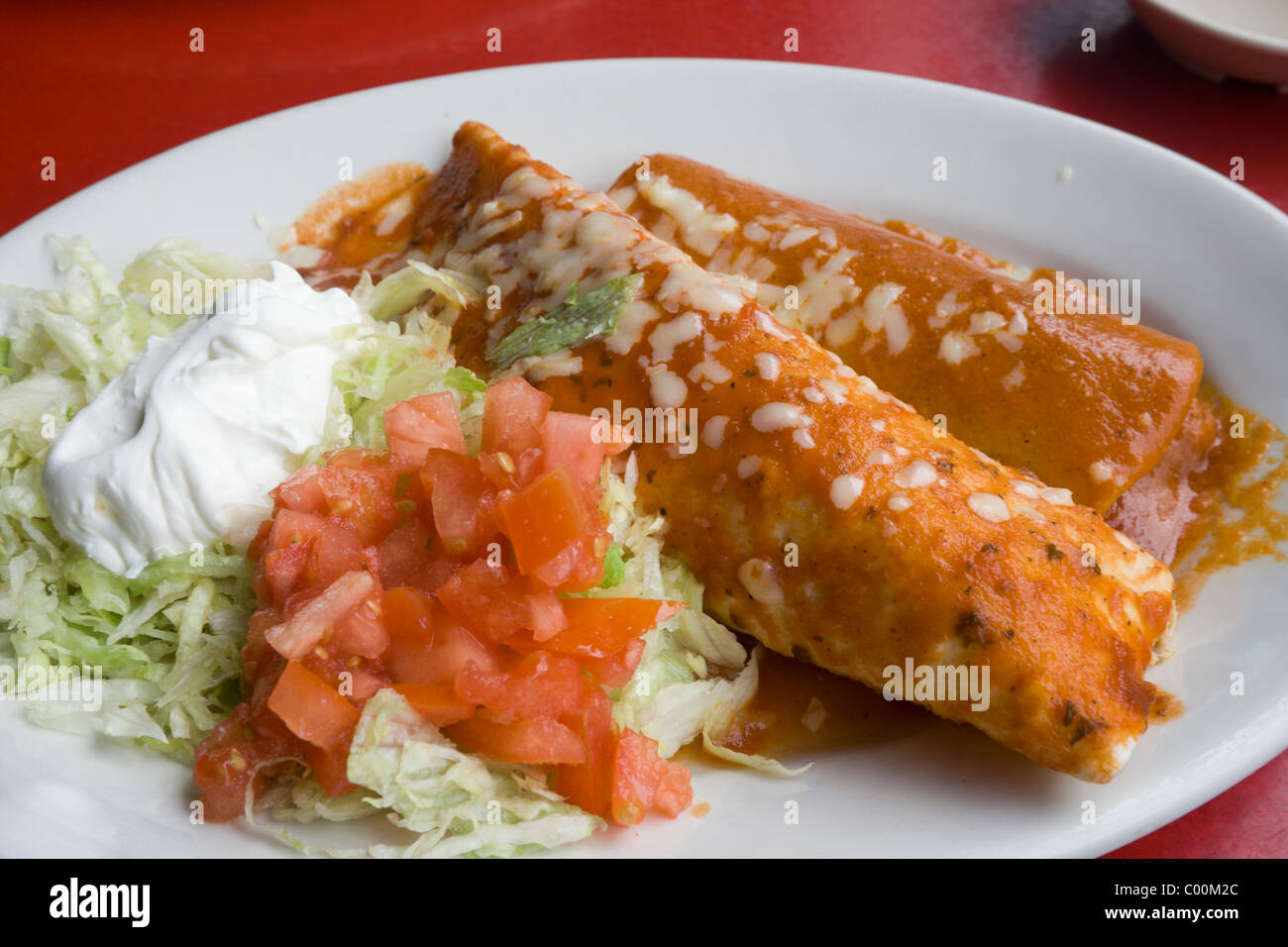 Mexican Food, Burrito Stock Photo - Alamy