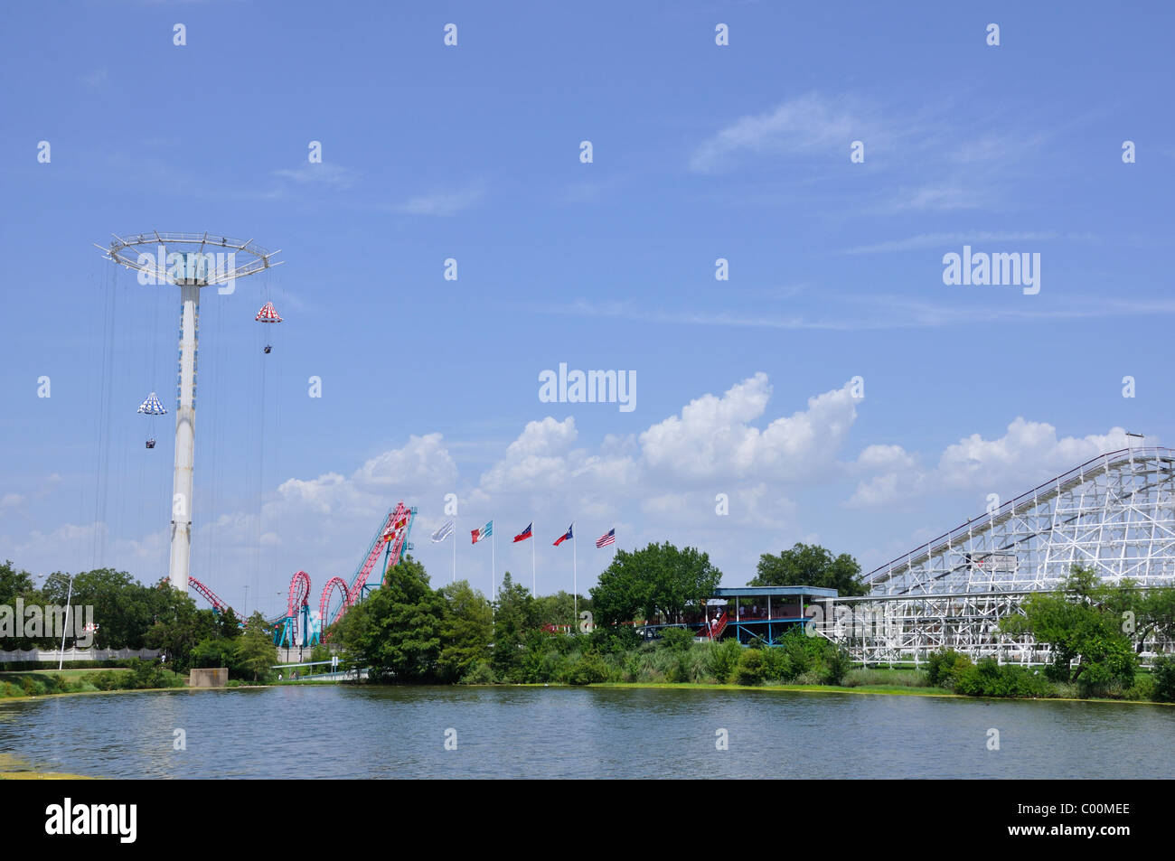 Six Flags Over Texas amusement park, Arlington - Fort Worth, Texas, USA ...