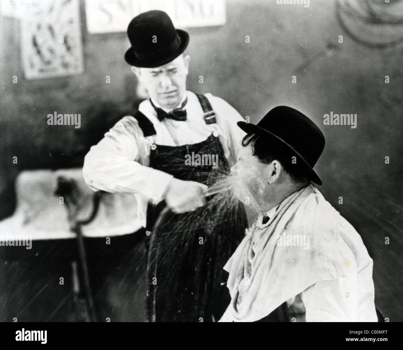 LAUREL AND HARDY Film comedy duo with slim English-born Stan Laurel ...