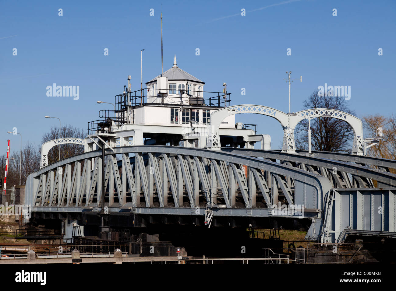 Sutton Bridge, a swing bridge on the A17 in Lincolnshire UK Stock Photo ...