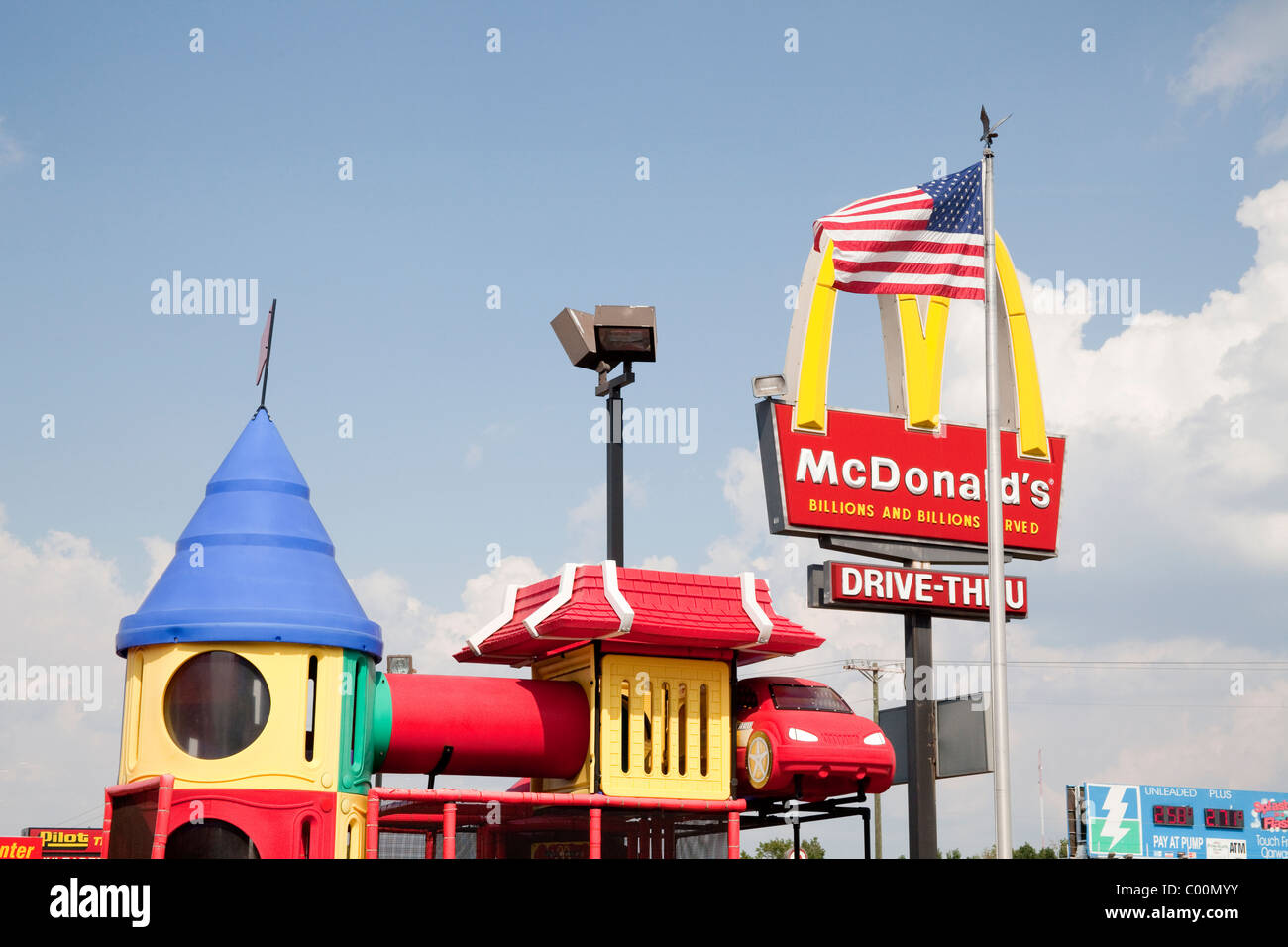 rest area for tourists and visitors in Georgia USA Stock Photo - Alamy