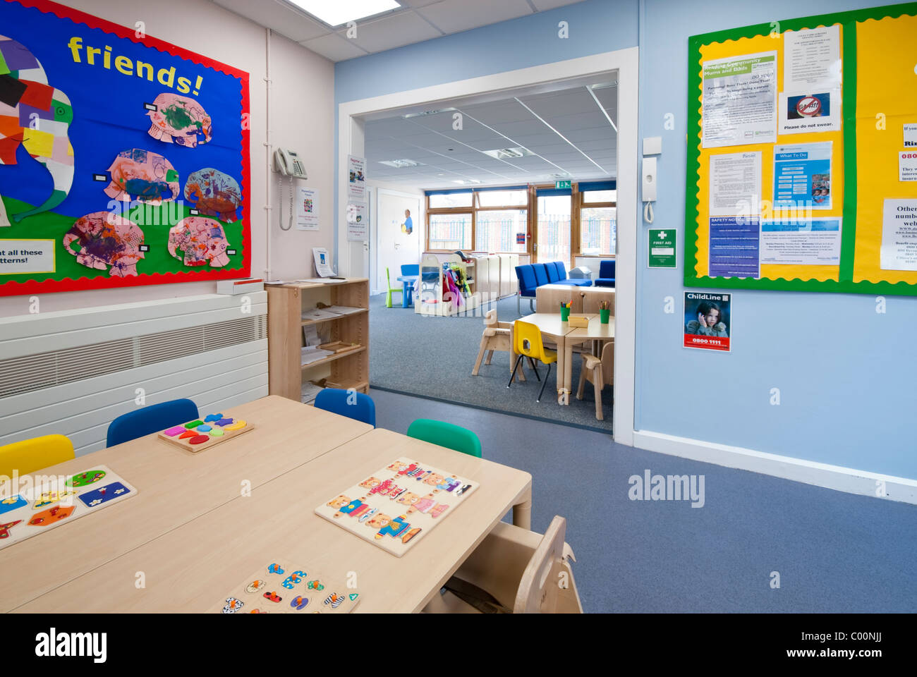 Coley Park Childrens Centre Classrooms Stock Photo - Alamy