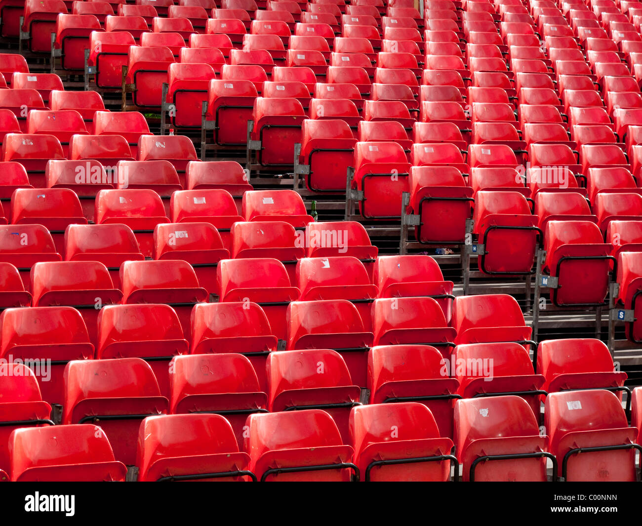 Red plastic seating hi-res stock photography and images - Alamy