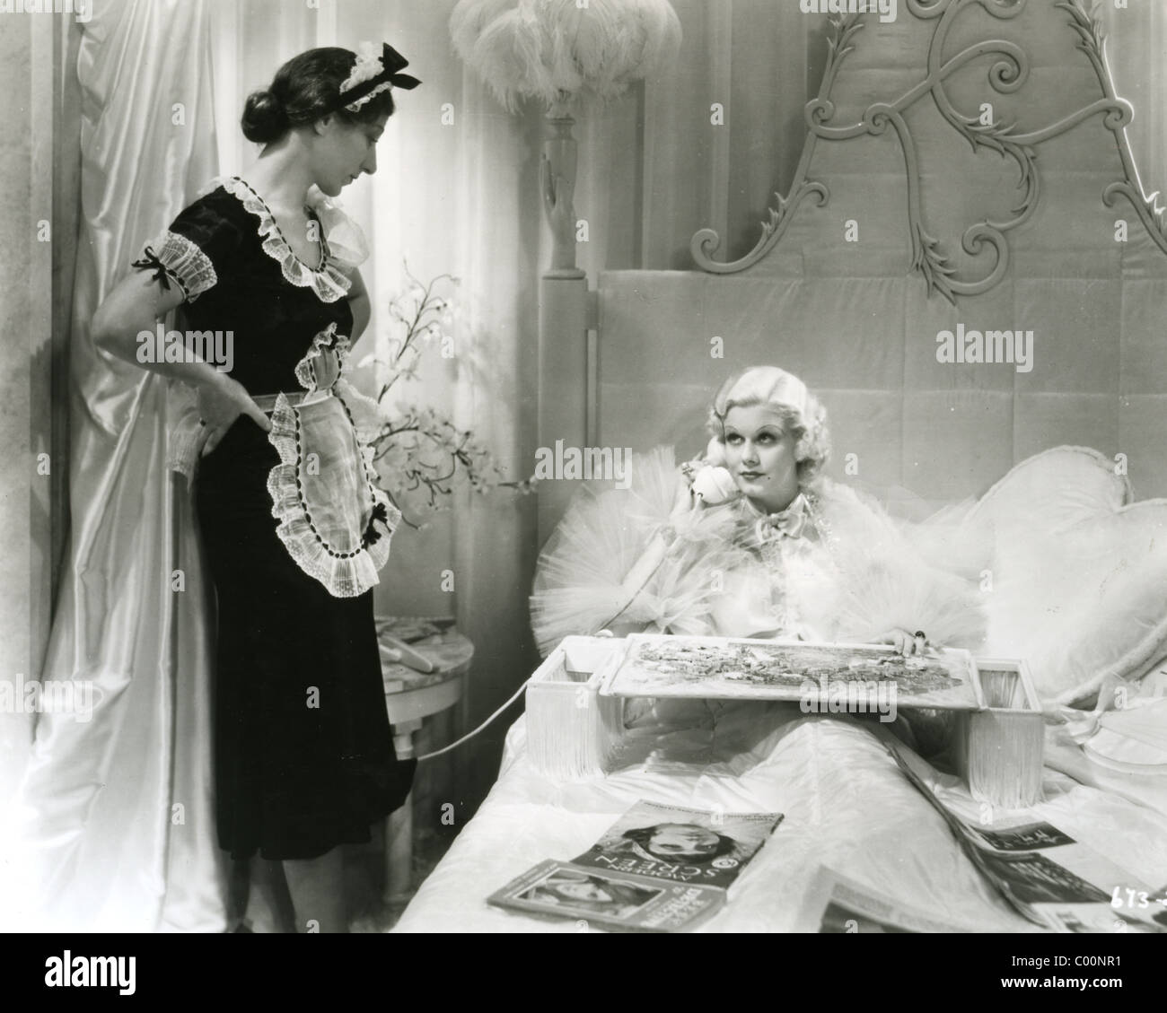 DINNER AT EIGHT 1933 MGM film with Jean Harlow as Kitty Packard having ...