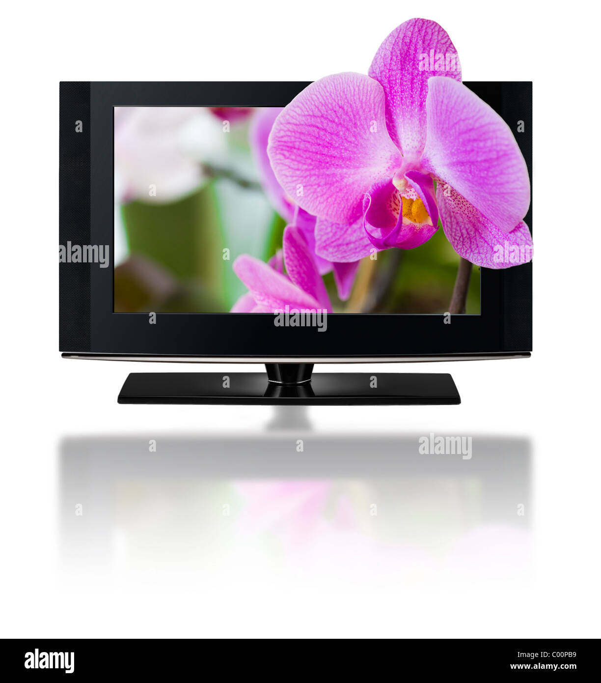 LCD TV panels. Television 3D production technology concept Stock Photo ...