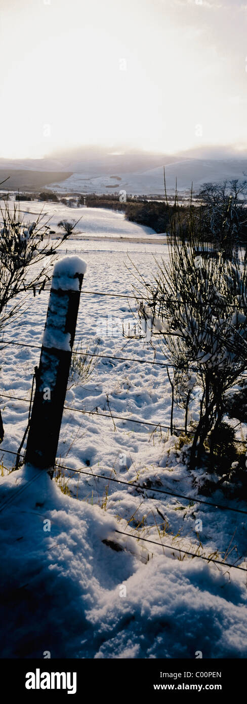 Snowy landscape in Scottish Highlands Stock Photo - Alamy