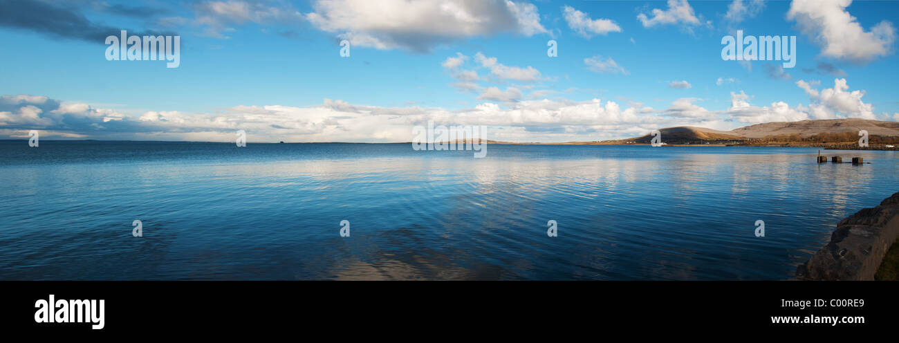 pano from the burren protected landscape, county clare, ireland Stock ...
