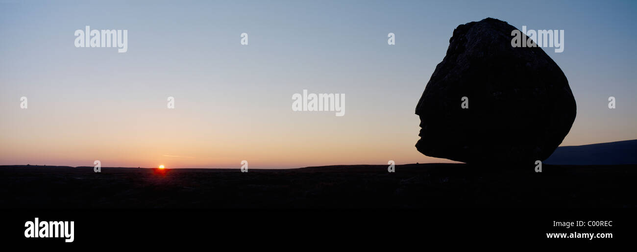 Human head copy silhouette hi-res stock photography and images - Alamy