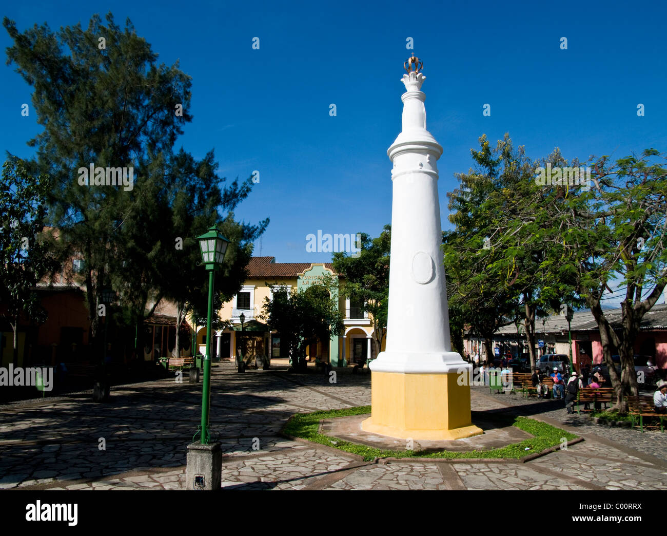 Honduras.Comayagua city. Picota monument Stock Photo - Alamy