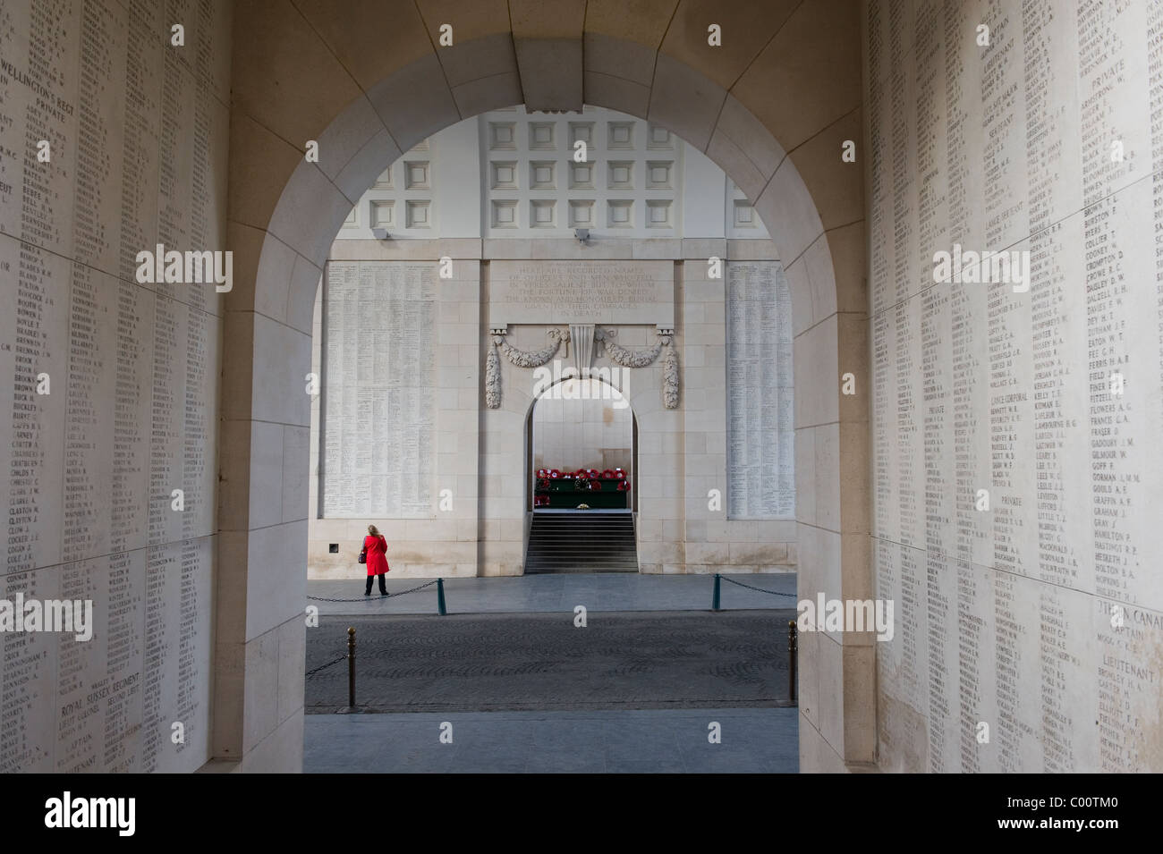THE MENIN GATE YPRES-IEPER, BELGIUM. OVER 57,000 NAMES OF THOSE ...
