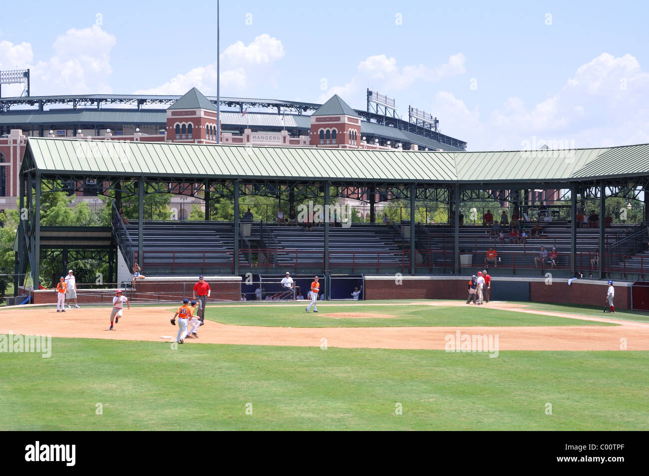Kids playing baseball game, Texas, USA Stock Photo - Alamy