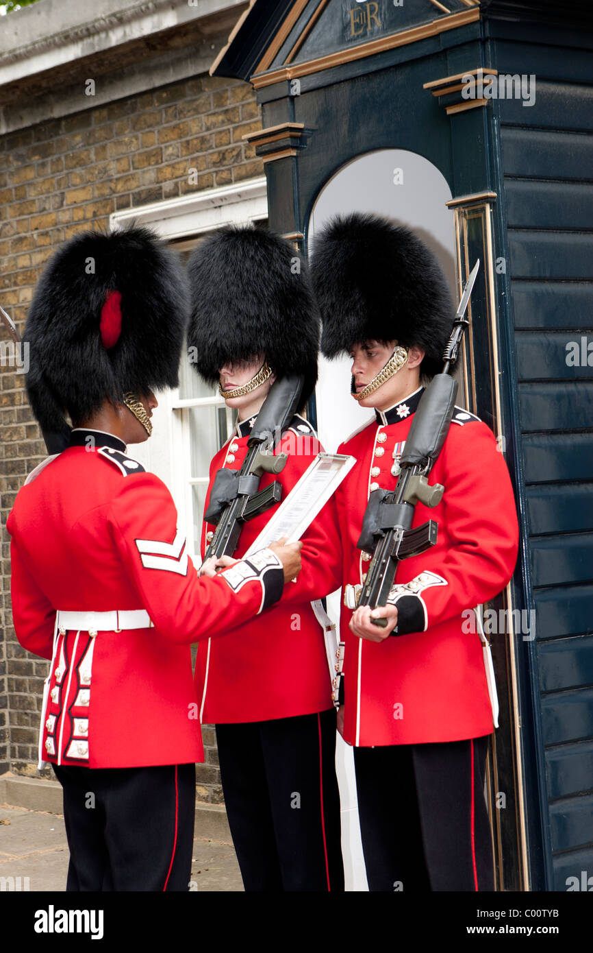 Buckingham palace queens guards box hi-res stock photography and images ...