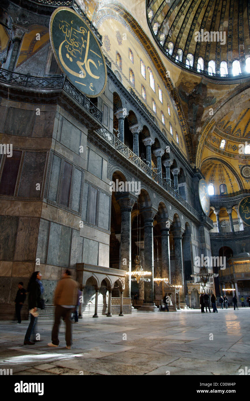 Interior of Aya Sofia Stock Photo - Alamy