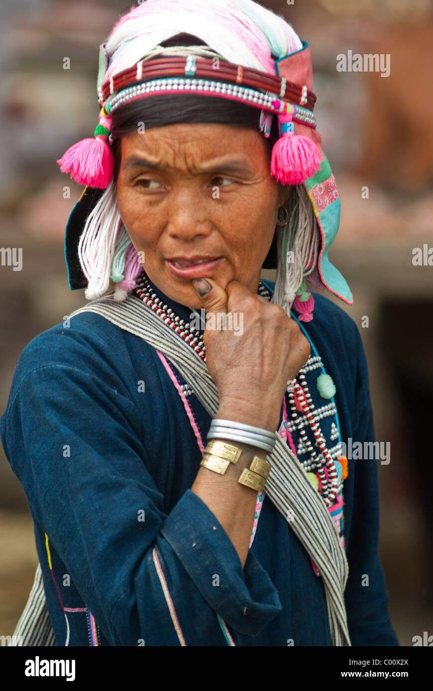 Asia, China, Yunnan, Honghe Prefecture, Jinping County, Nafa Town. Yi ...