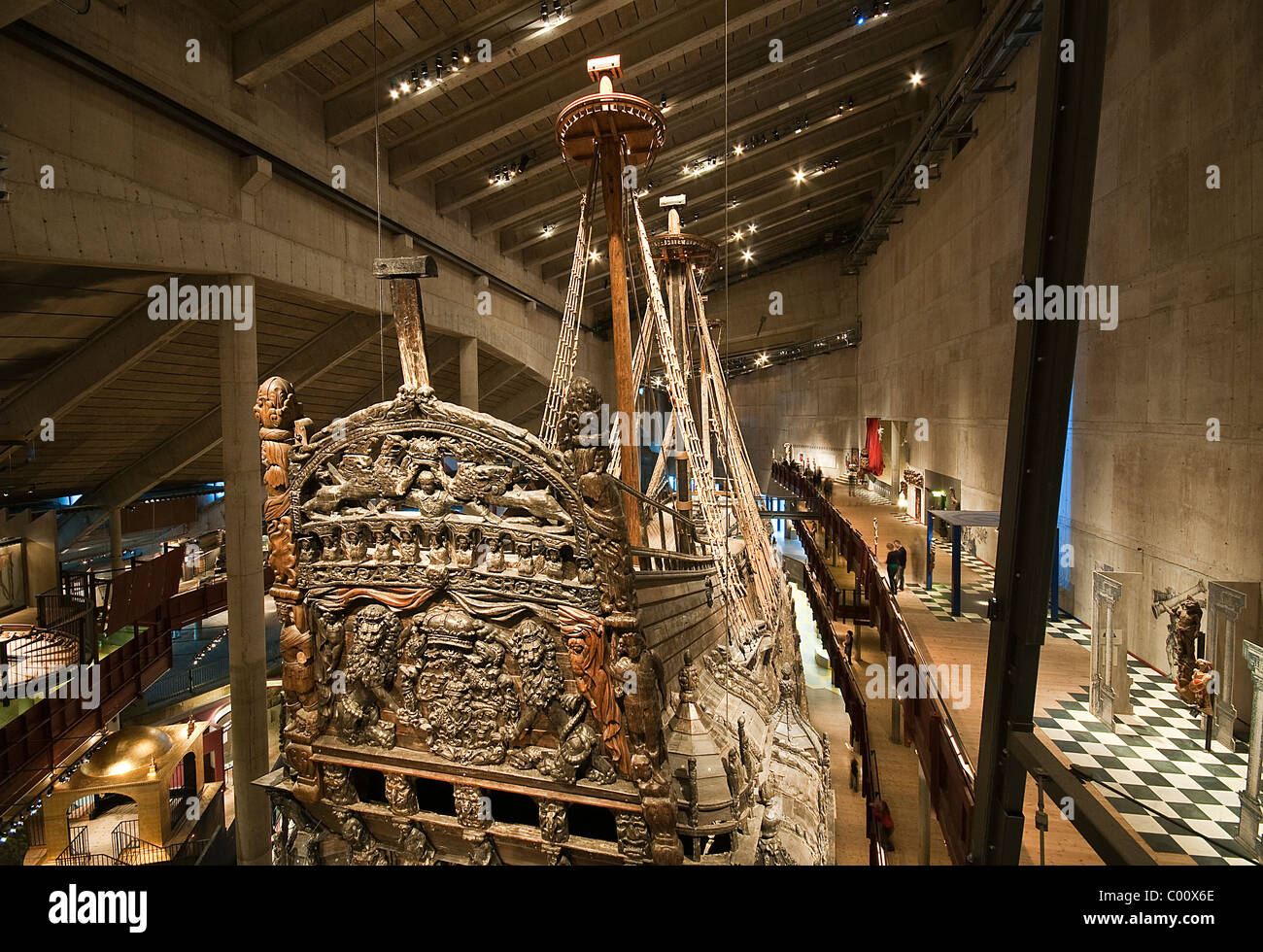 Inside the Vasa Museum, Stockholm, Sweden Stock Photo - Alamy