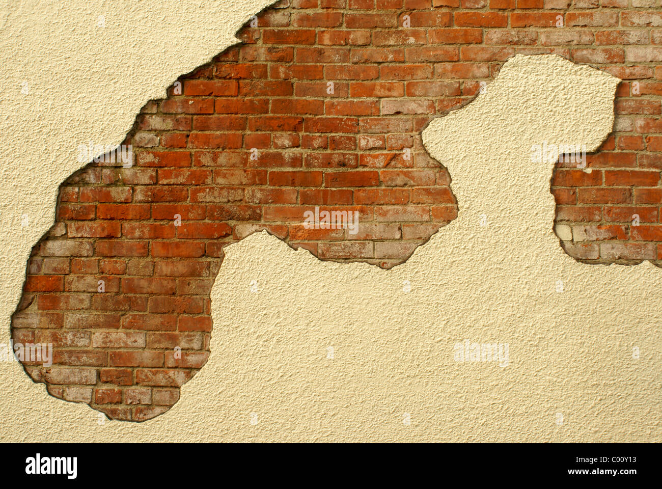 Plastered brick wall hi-res stock photography and images - Alamy