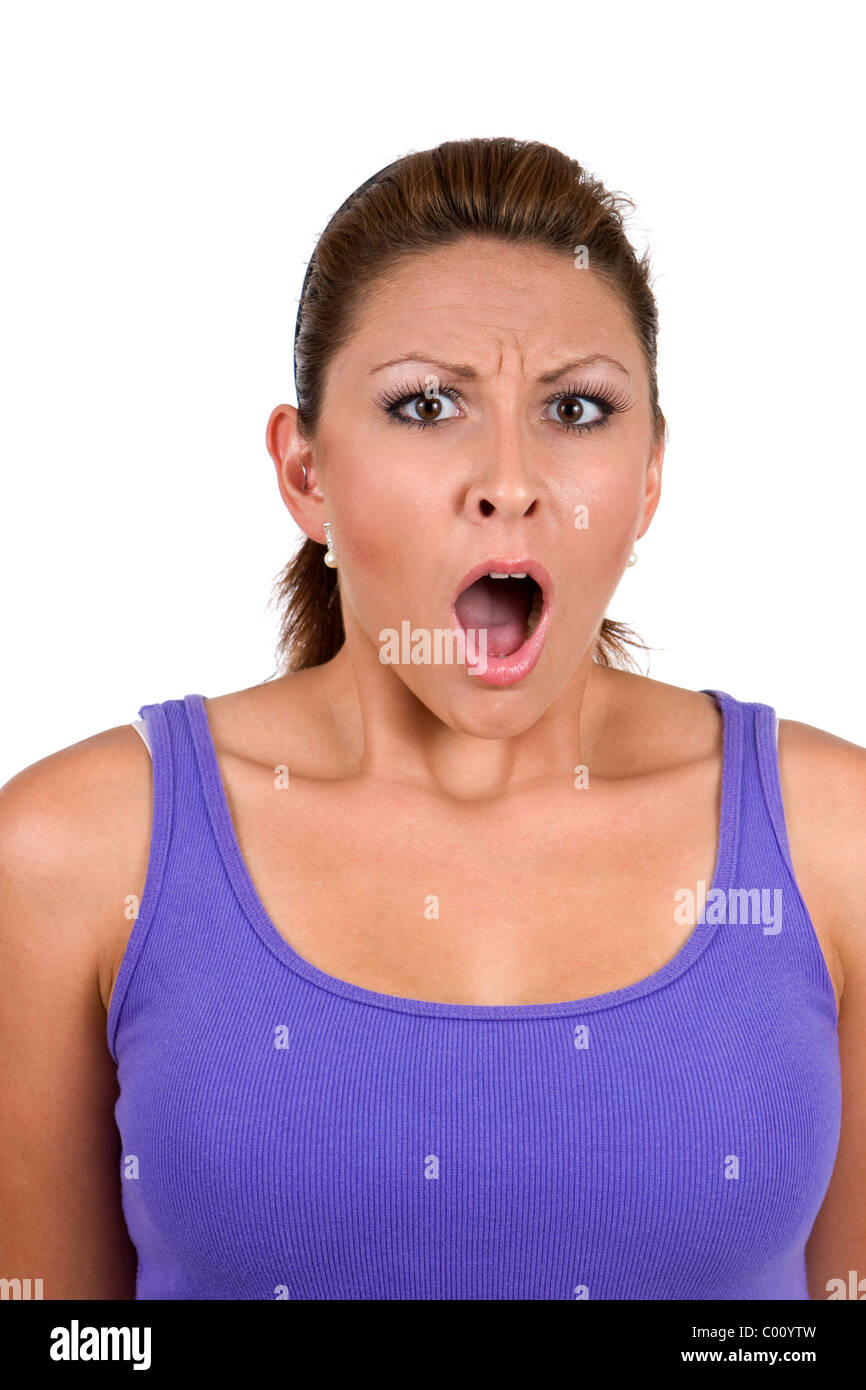 Surprised or shocked face hi-res stock photography and images - Alamy