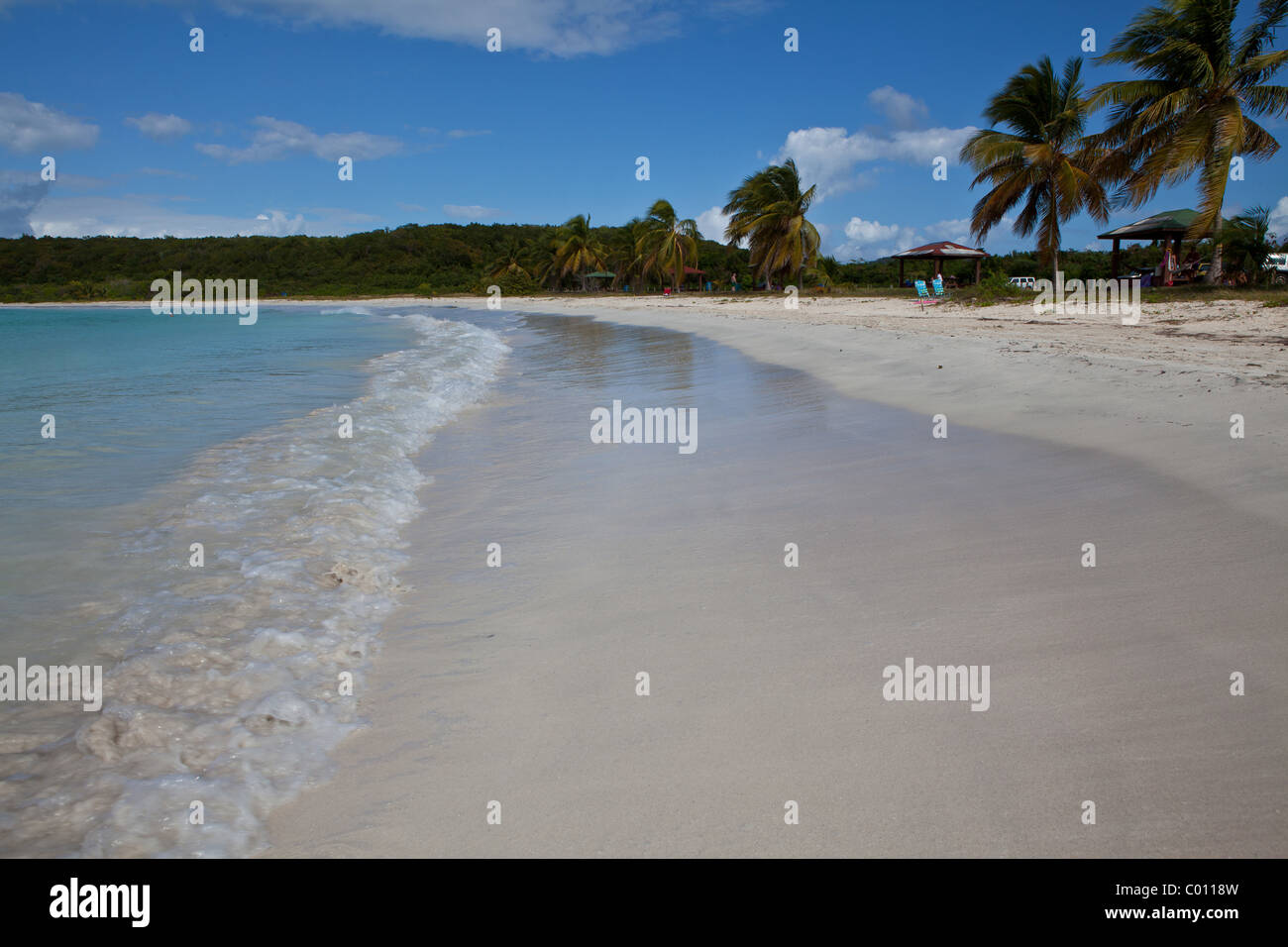 Red Beach or playa caracas beach in Vieques Island, Puerto Rico Stock ...
