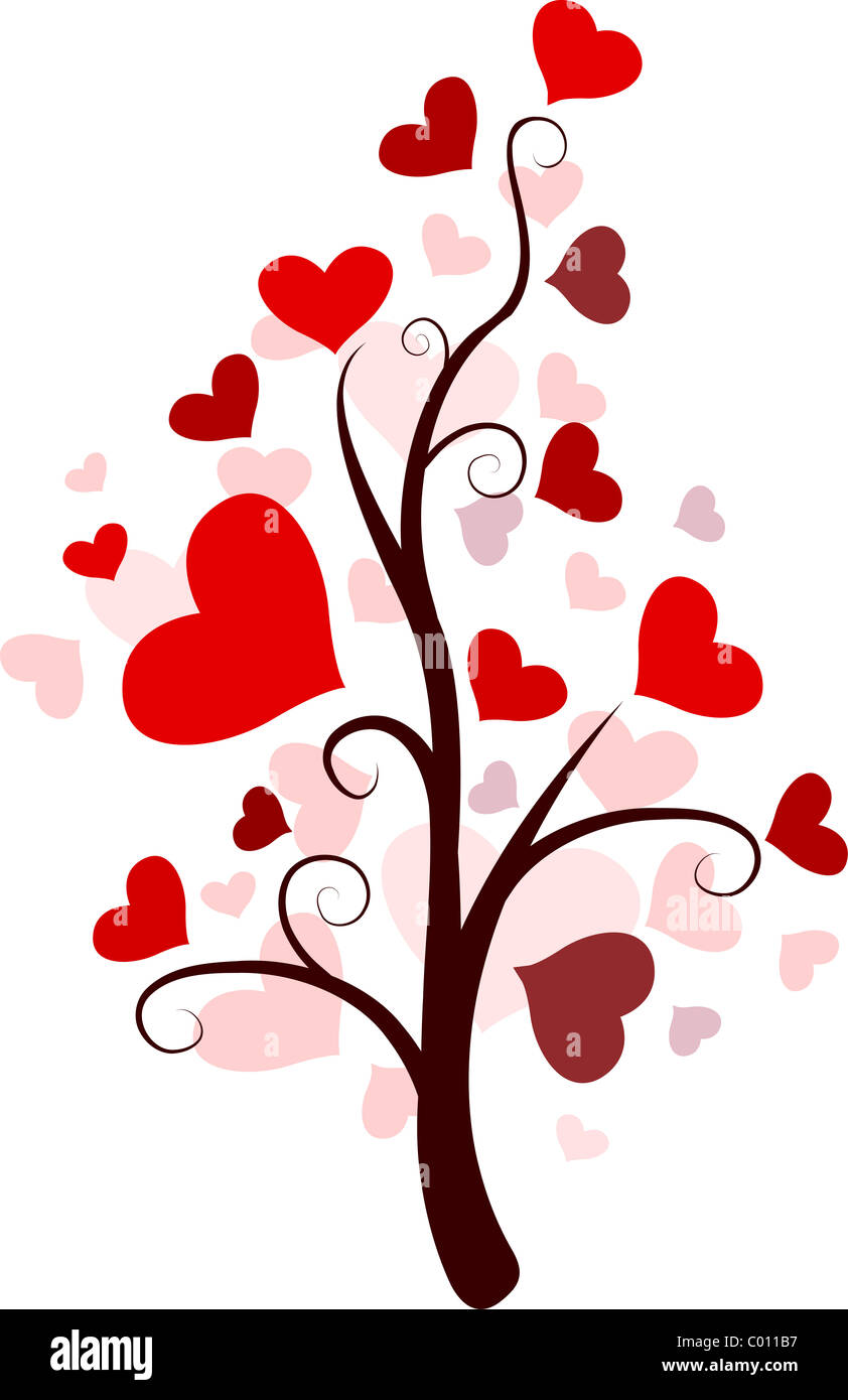 Heart Shaped Tree Drawing