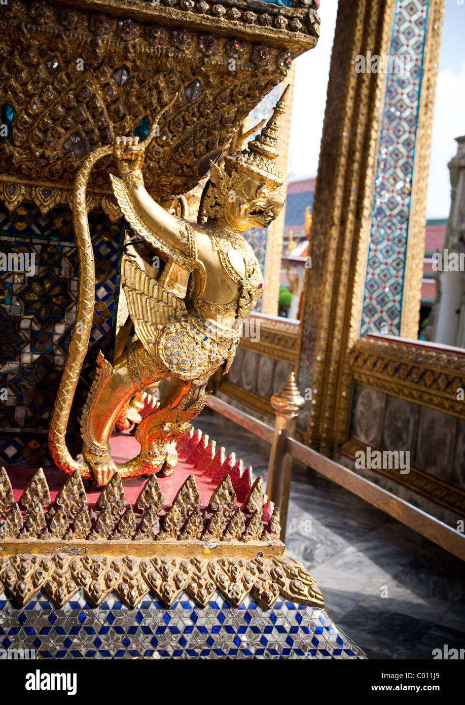 Garuda, King of the birds. Emerald Buddha Temple. Grand Palace, Bangkok ...