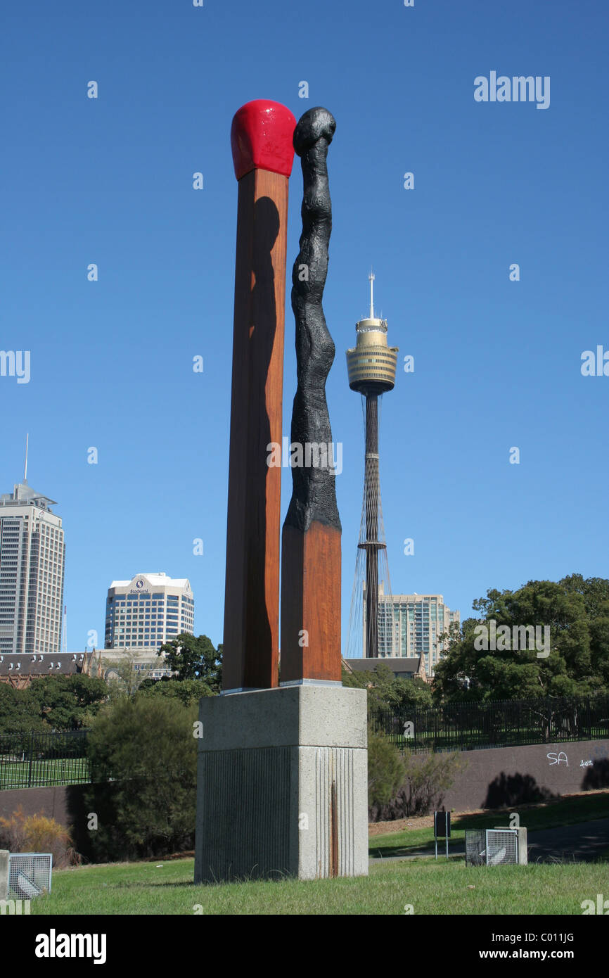 Brett Whiteley's 'Almost Once' mammoth matchstick sculpture, one match ...