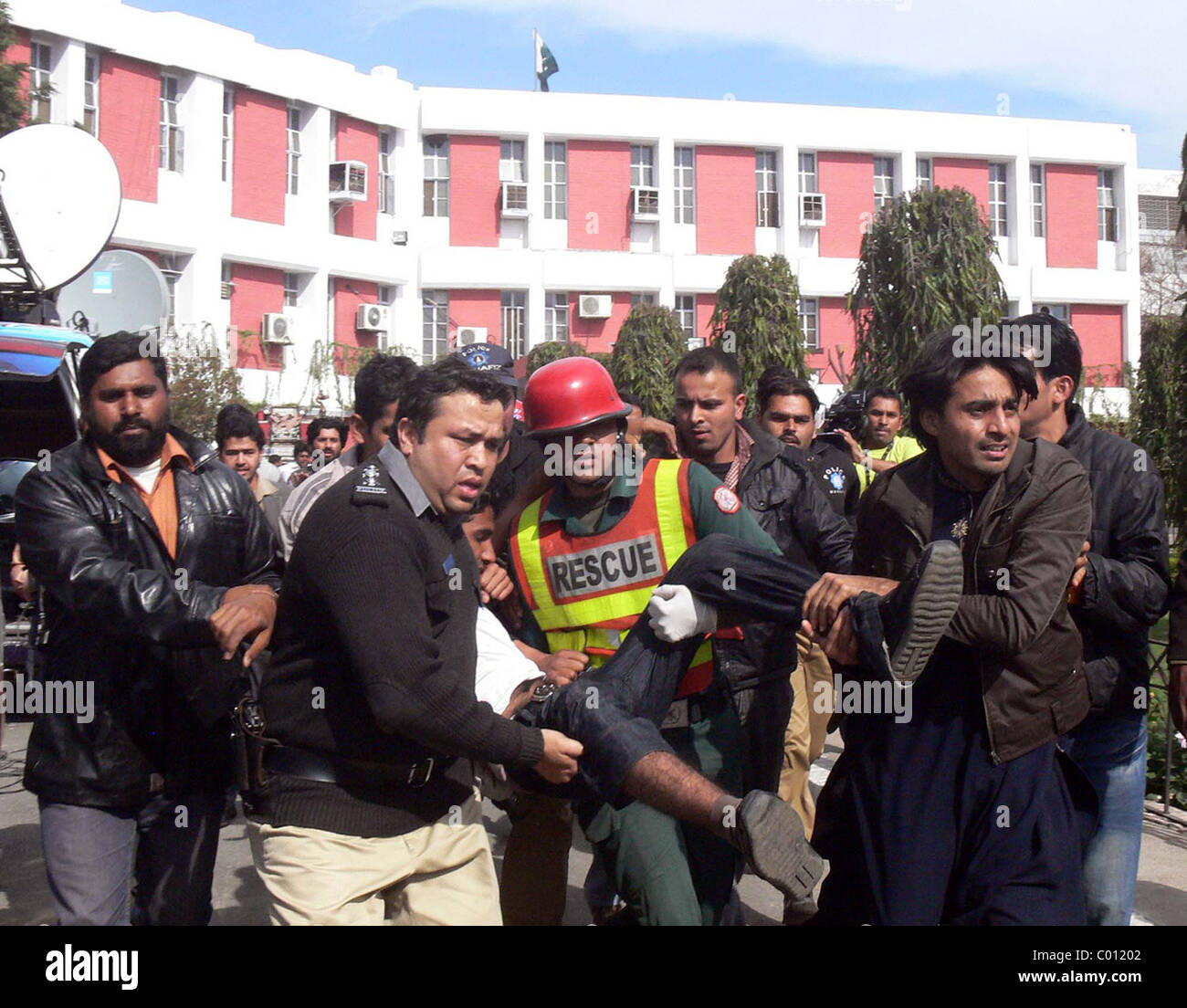 Unconscious student of plant pathology department Punjab University who ...