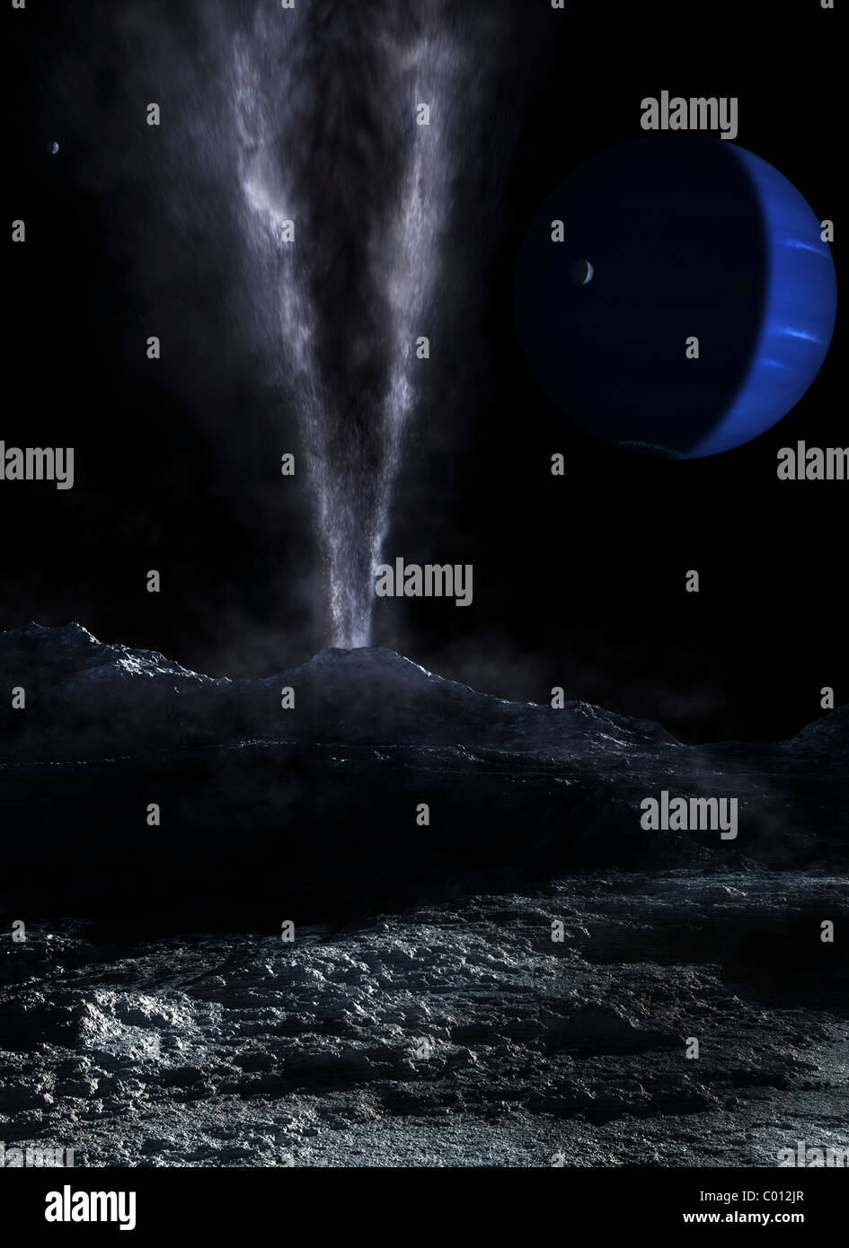 Triton Moon Geysers