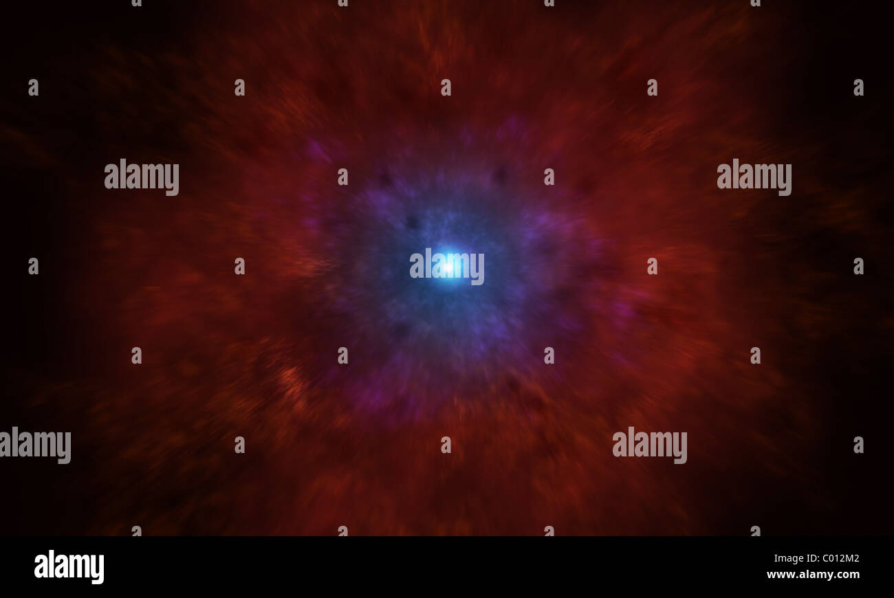 Illustration of a massive star going supernova Stock Photo - Alamy