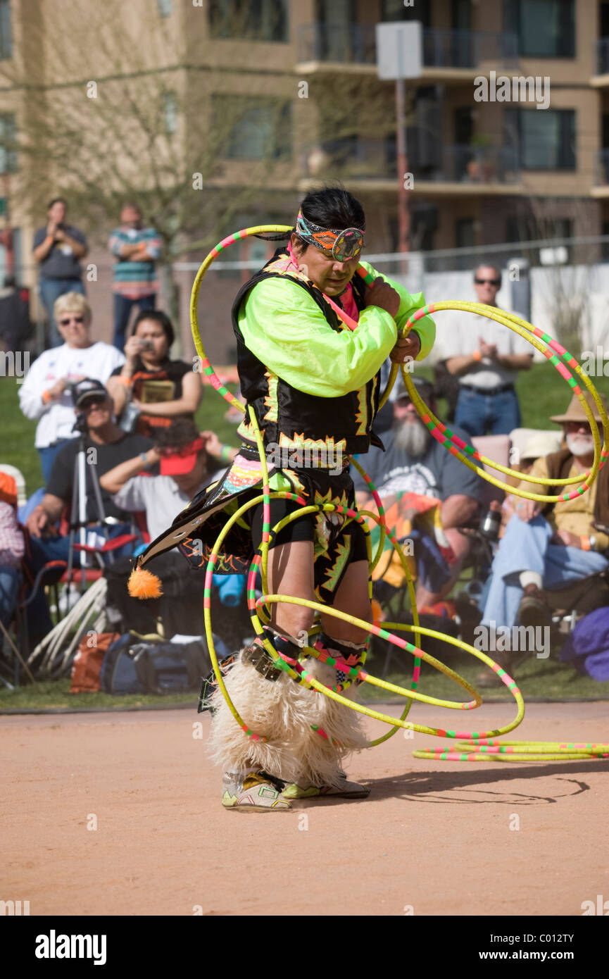 Native american hoop dance hi-res stock photography and images - Alamy
