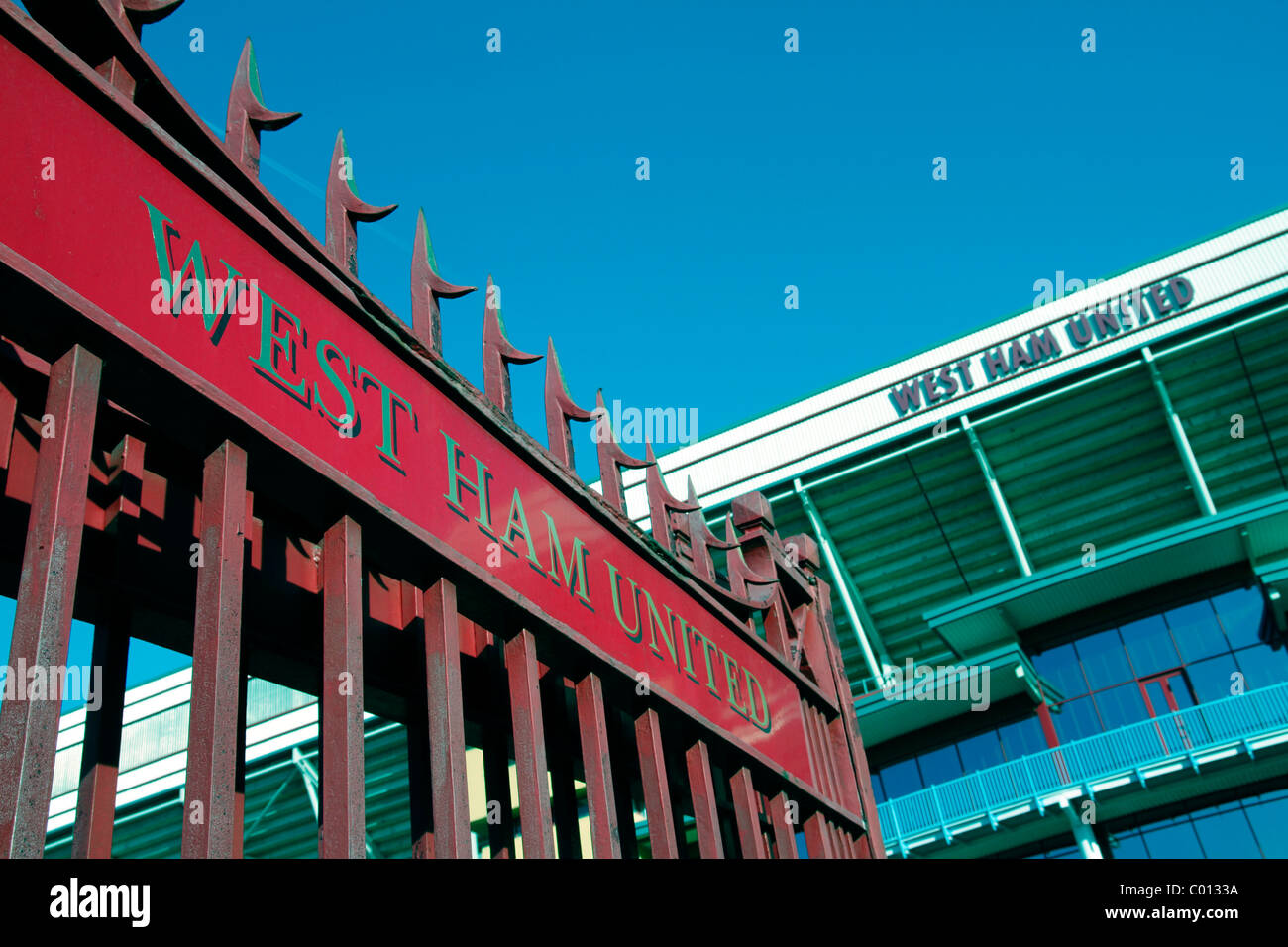 UK. STADIUM OF WEST HAM UNITED FC FOOTBALL CLUB AT UPTON PARK, EAST ...