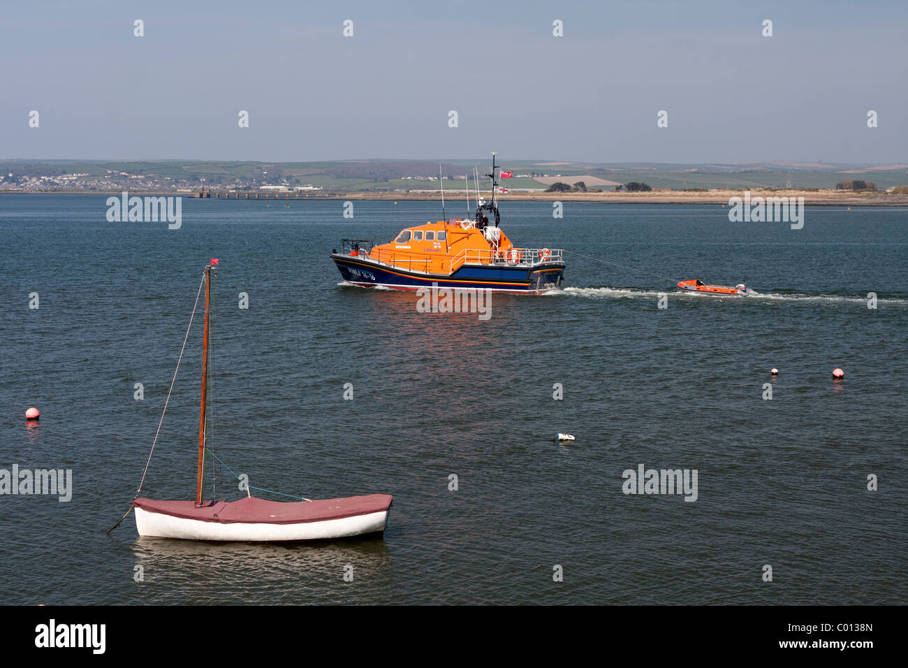Tamar Class Appledore Lifeboat "Mollie Hunt" with inshore D-Class Stock ...